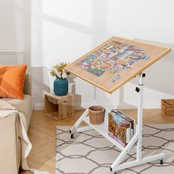 Jigsaw Puzzle Table with Angle & Height Adjustment，Puzzle Board with C ...