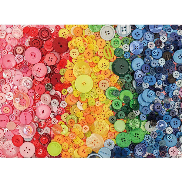 Rainbow Colored Buttons 500 Piece Jigsaw Puzzle – jigsawdepot