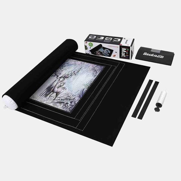 Puzzle Pads Puzzle Mat Roll Up With Unique Frame Line Design Up To 1,5 ...