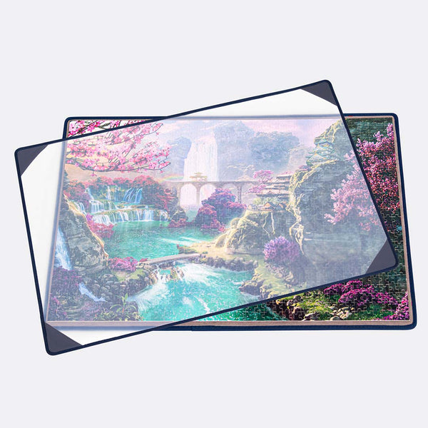 Puzzle Board Portable Puzzle Mat with Dustproof Cover for 1000 Pieces ...